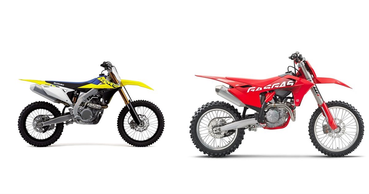 Motorrad Vergleich Suzuki RM-Z450 2024 vs. GASGAS MC 450F 2024
