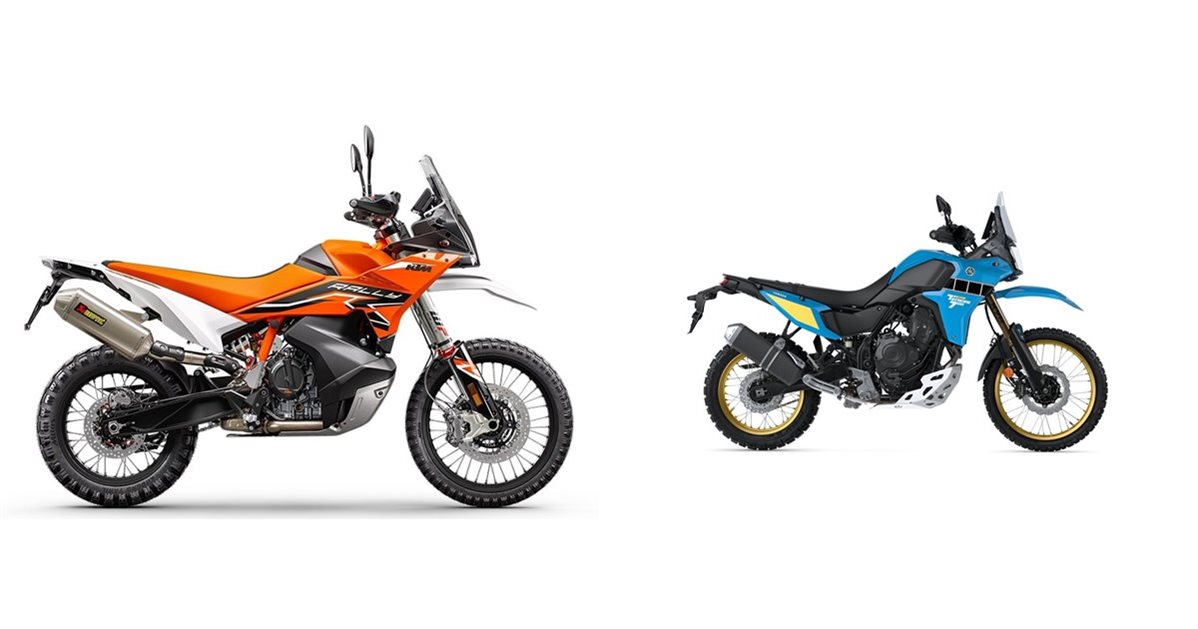 KTM 890 Adventure R Rally 2024 vs Yamaha Tenere 700 Rally 2025