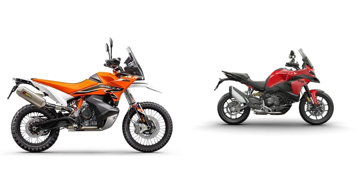 KTM 890 Adventure R Rally 2024 vs Ducati Multistrada V2 S 2025