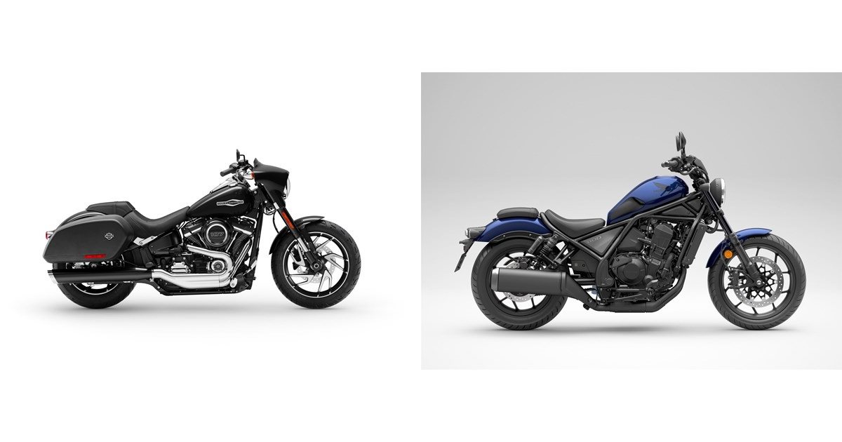 Comparaison des motos Harley-Davidson Softail Sport Glide FLSB 2021 VS. Honda CMX1100 Rebel 2025
