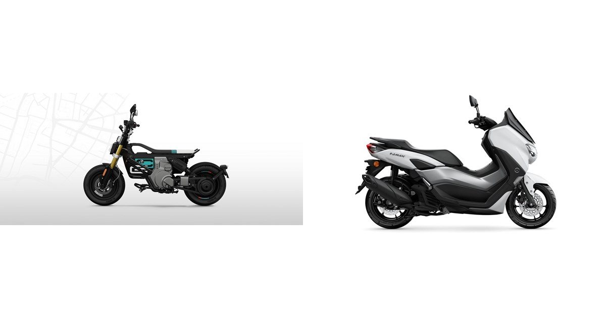 Motorrad Vergleich BMW CE 02 11kW 2025 vs. Yamaha NMAX 125 2022