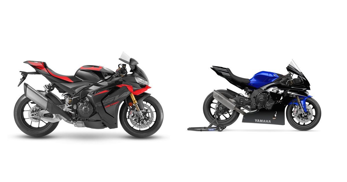 Aprilia RSV4 1100 Factory 2025 vs Yamaha R1 GYTR 2025