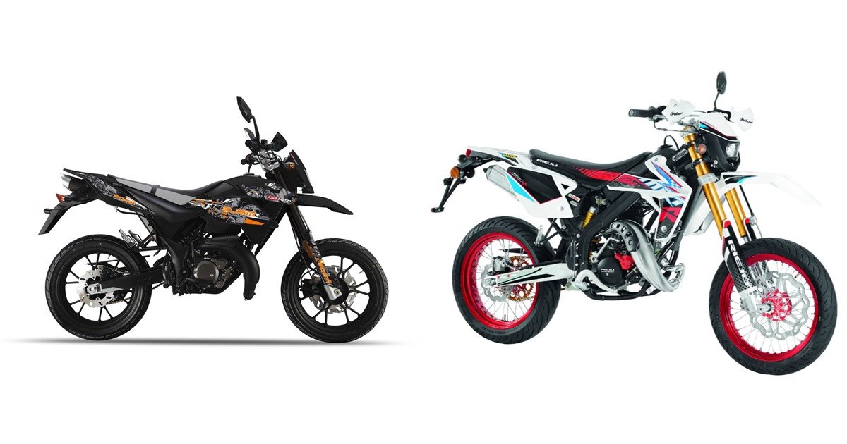 Motorrad Vergleich KSR Moto TR 50 SM 2020 vs. Rieju MRT Pro Supermoto ...