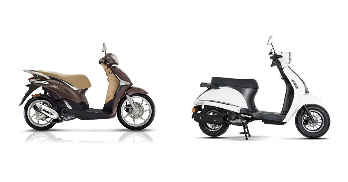 Motorrad Vergleich Piaggio Liberty 50 IGET 4t 3V 2020 vs. Mash City 2.0 ...