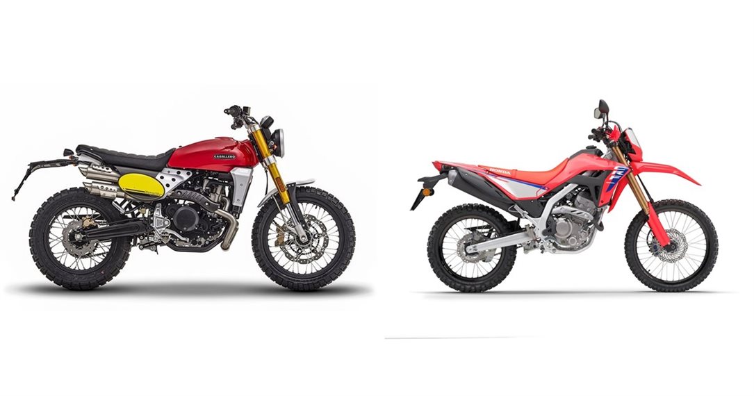 Fantic Caballero Scrambler 500 2025 vs Honda CRF300L 2025