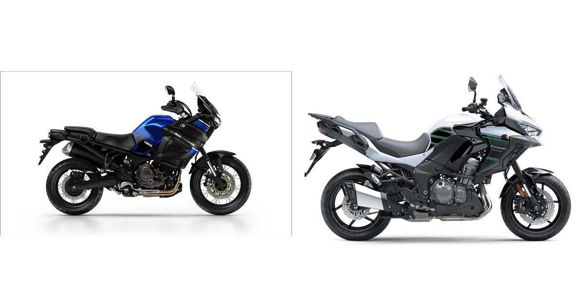 Motorrad Vergleich Yamaha XT1200Z Super Tenere 2018 vs. Kawasaki Versys ...