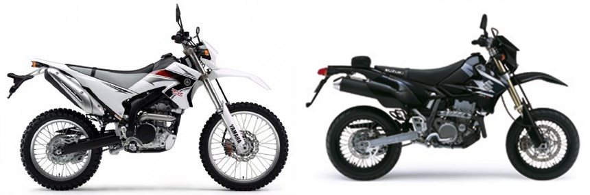 Yamaha WR 250R 2009 vs Suzuki DR-Z 400 SM 2005