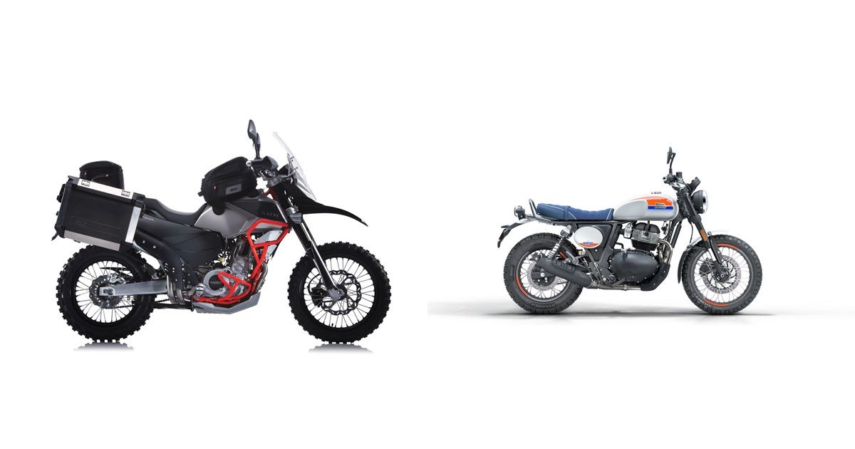 Motorrad Vergleich SWM Super Dual 650 2018 vs. Royal Enfield Bear 650 2025