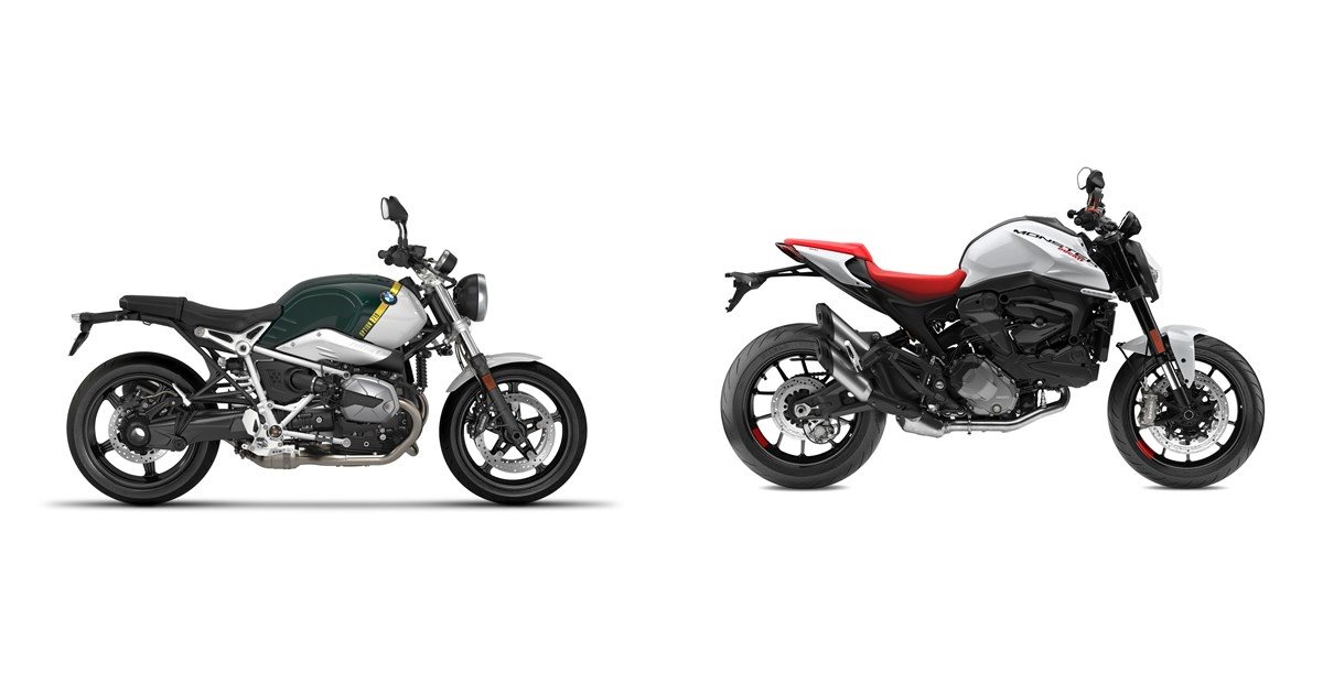 BMW R nineT Pure 2023 vs Ducati Monster 2025