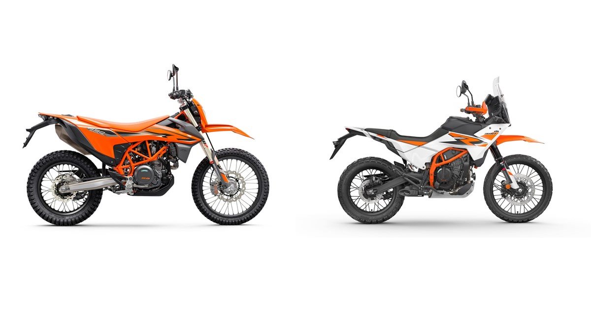 Motorrad Vergleich KTM 690 Enduro R 2023 vs. KTM 390 Adventure R 2025