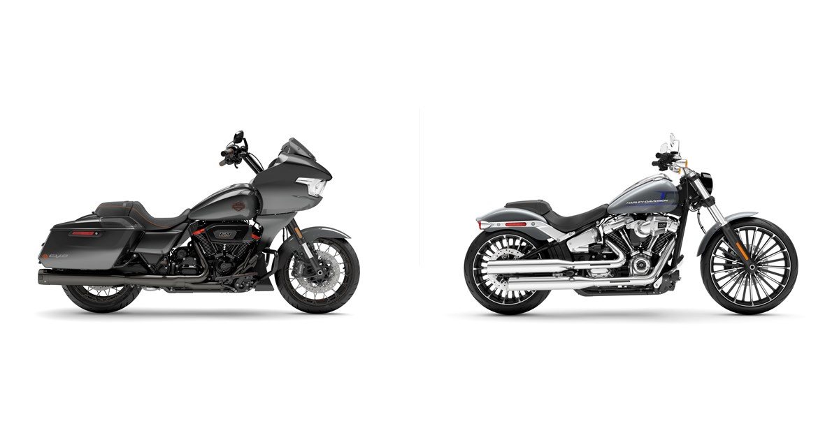 Motorrad Vergleich Harley-Davidson CVO Road Glide FLTRXSE 2025 vs. Harley-Davidson Softail ...
