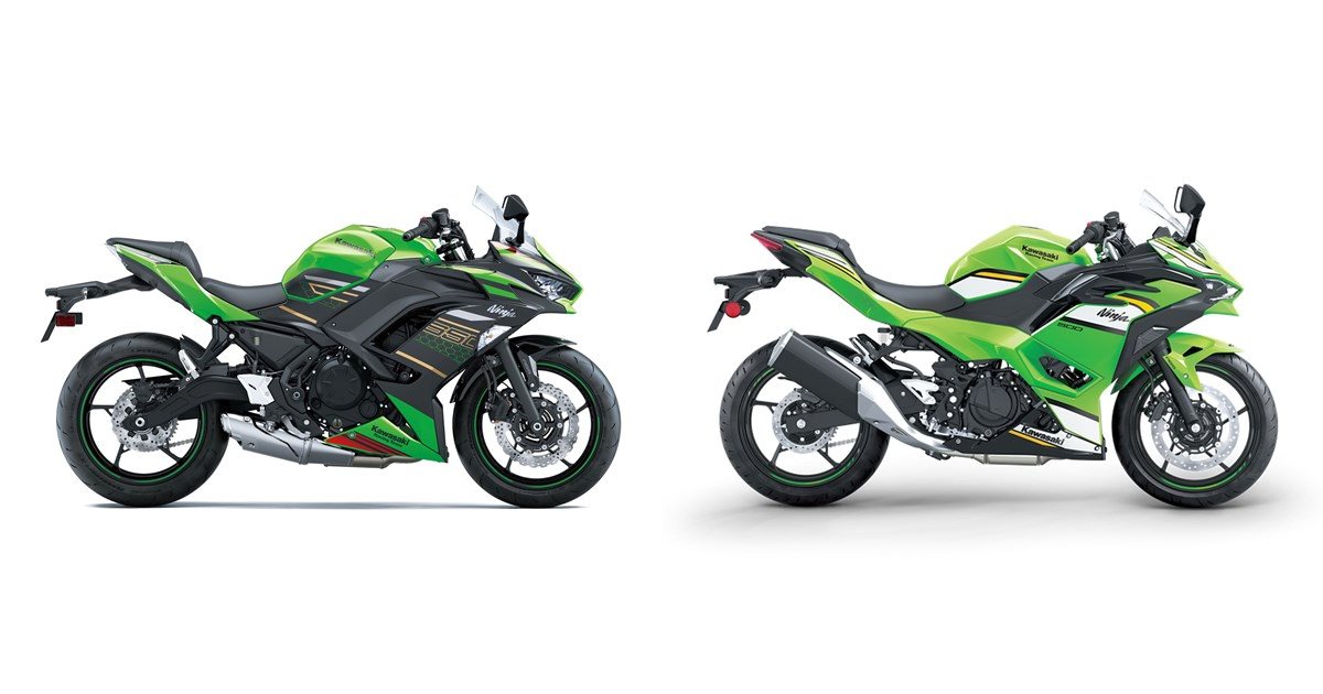 Motorrad Vergleich Kawasaki Ninja 650 2020 vs. Kawasaki Ninja 500 SE 2025
