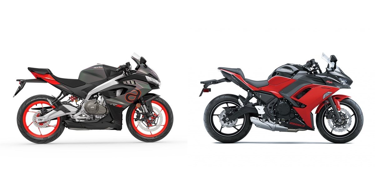 Aprilia RS 457 2025 vs Kawasaki Ninja 650 40th Anniversary 2024