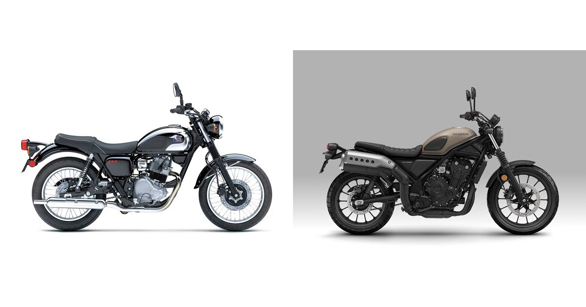Motorrad Vergleich Kawasaki Meguro S1 2025 vs. Honda CL500 2025