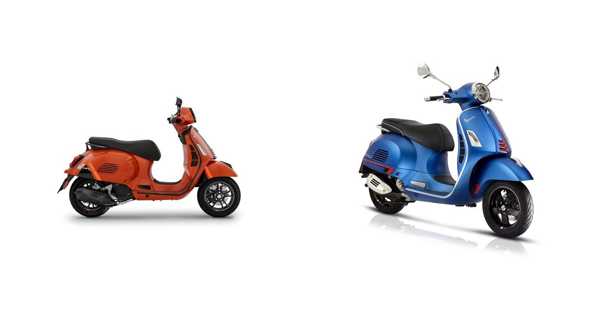 Motorrad Vergleich Vespa GTS 125 Super Sport 2024 vs. Vespa GTS 300 hpe Super Sport 2019