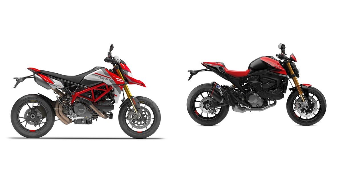 Ducati Hypermotard 950 SP 2025 vs Ducati Monster SP 2025