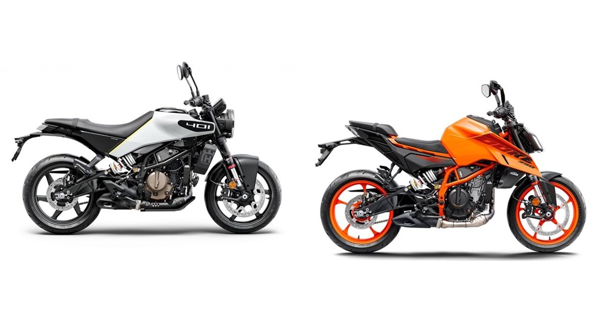 Husqvarna Vitpilen 401 2025 vs KTM 390 Duke 2025