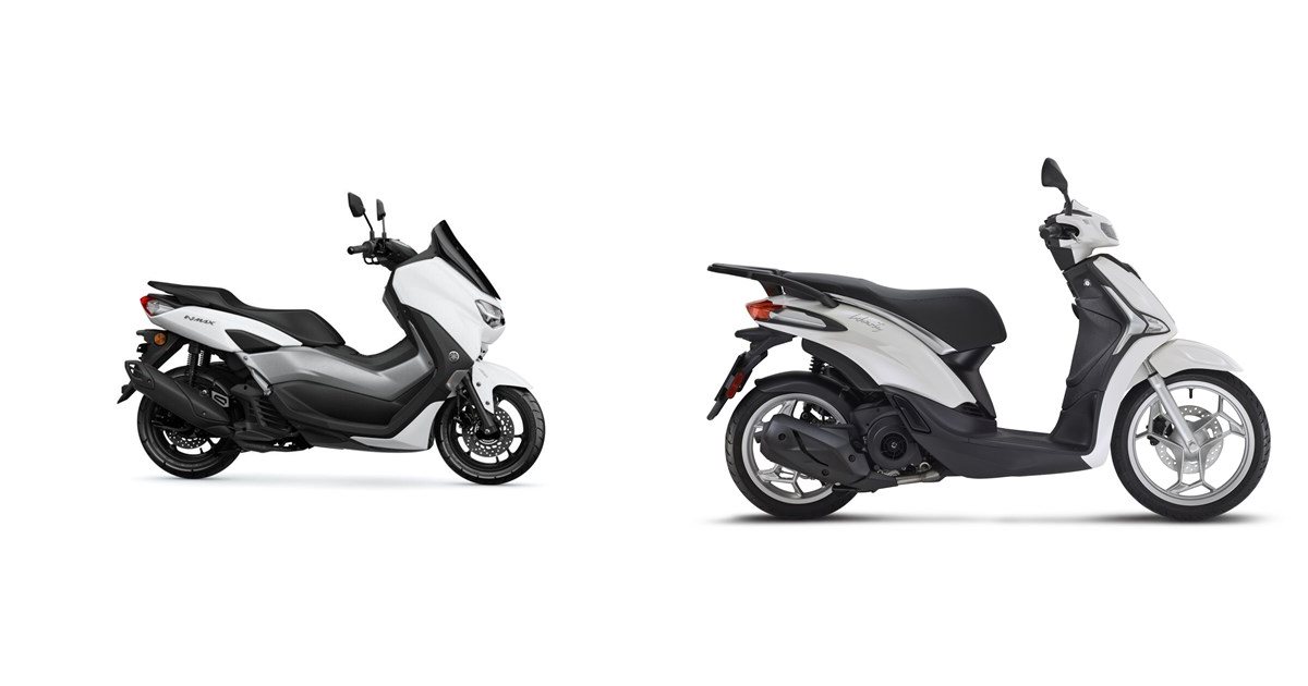 Confronto tra moto Yamaha NMAX 125 2024 VS. Piaggio Liberty 125 2025