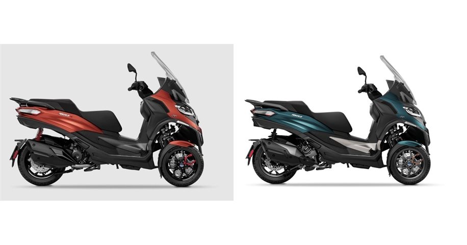 Motorrad Vergleich Piaggio MP3 400 Sport 2024 vs. Piaggio MP3 530 HPE ...