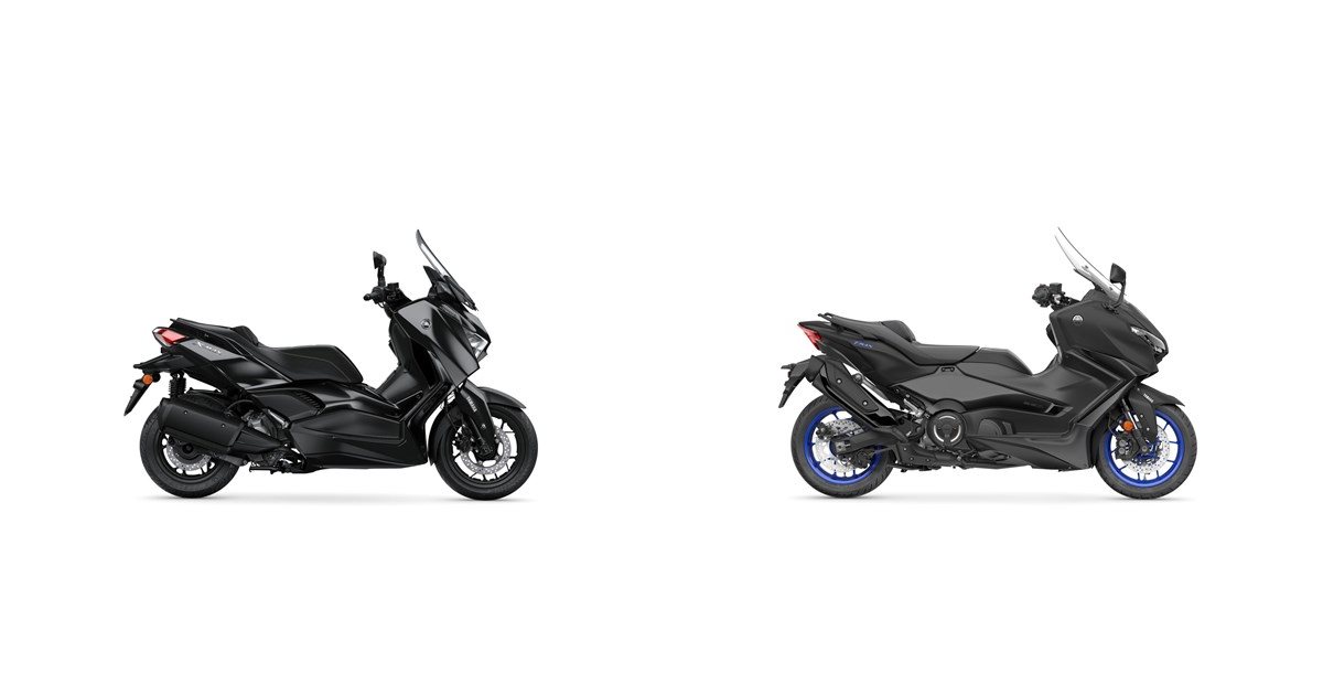 Motorrad Vergleich Yamaha XMAX 300 Tech MAX 2024 vs. Yamaha TMAX 2025