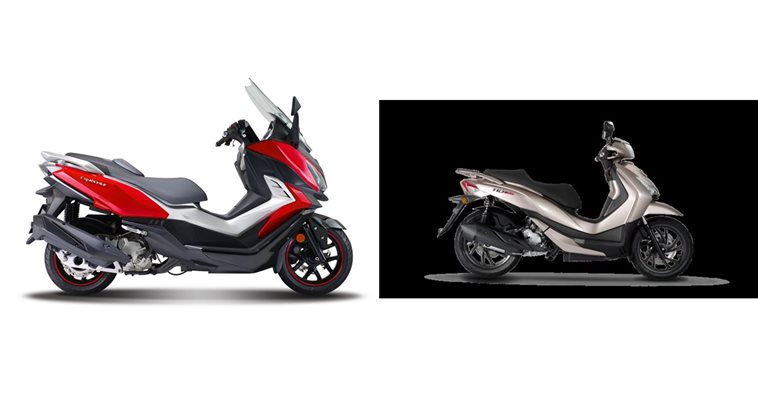 Motorrad Vergleich Sym Cruisym 300 2017 vs. Sym HD 300 2019