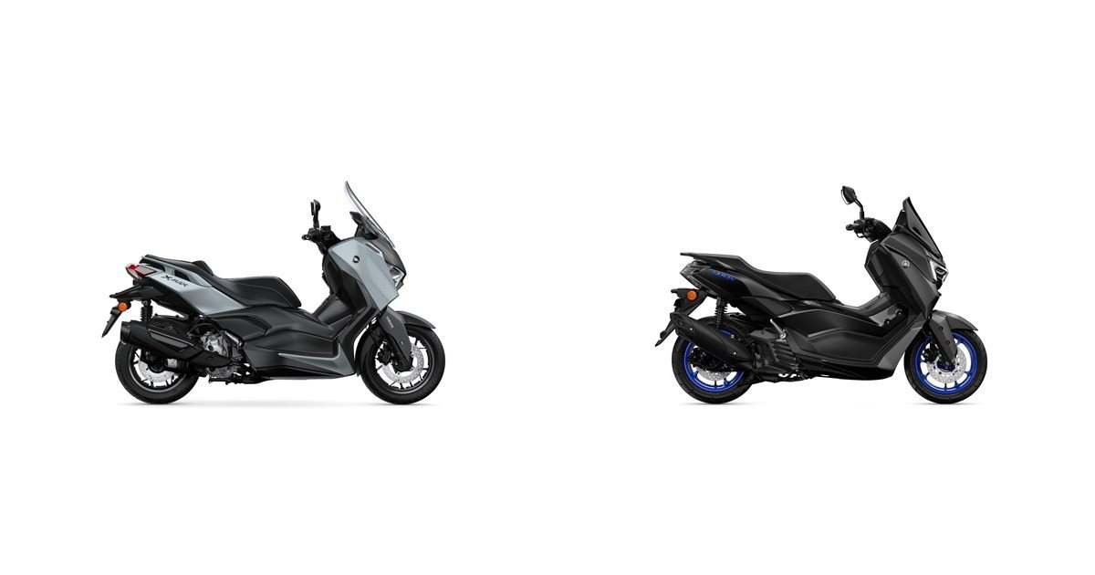 Motorrad Vergleich Yamaha XMAX 300 Tech MAX+ 2025 vs. Yamaha NMAX 125 2025