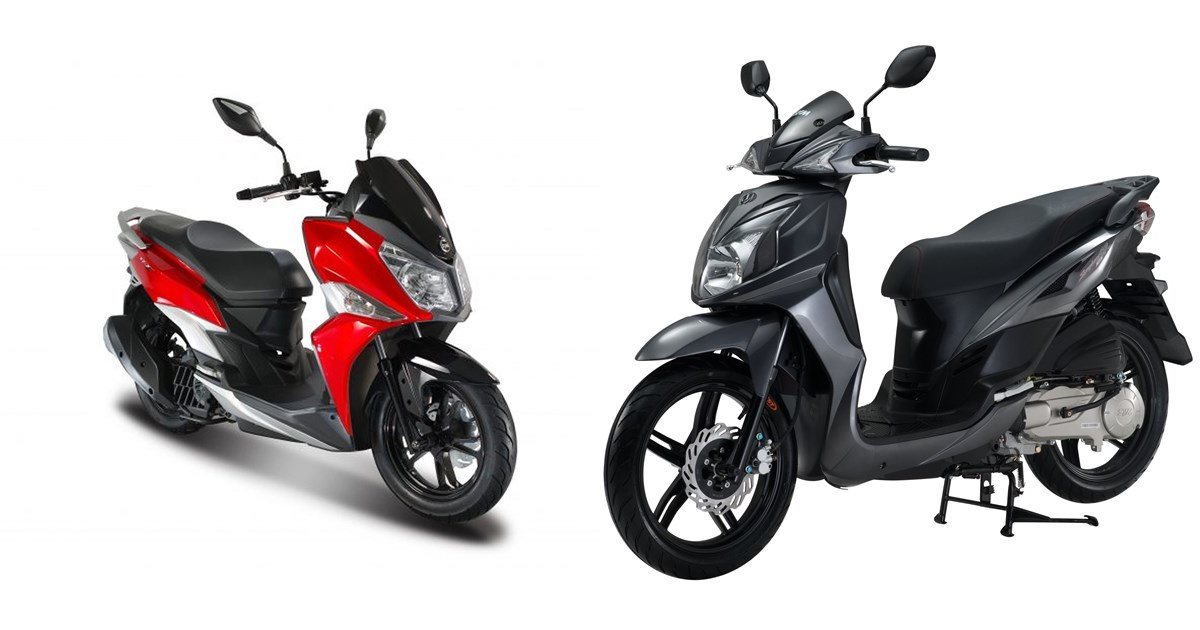 Motorrad Vergleich Sym Jet 14 50i 2020 vs. Sym Symphony SR 50 2015