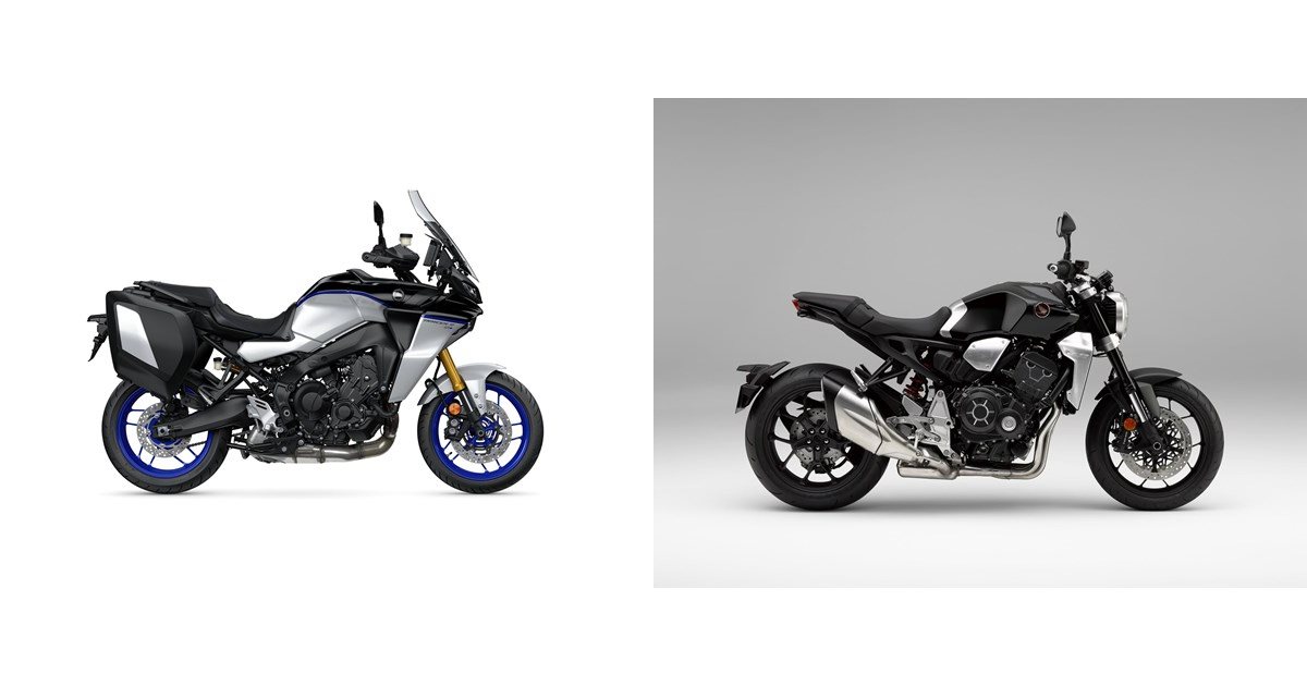 Motorrad Vergleich Yamaha Tracer 9 GT+ 2023 vs. Honda CB 1000 R 2019
