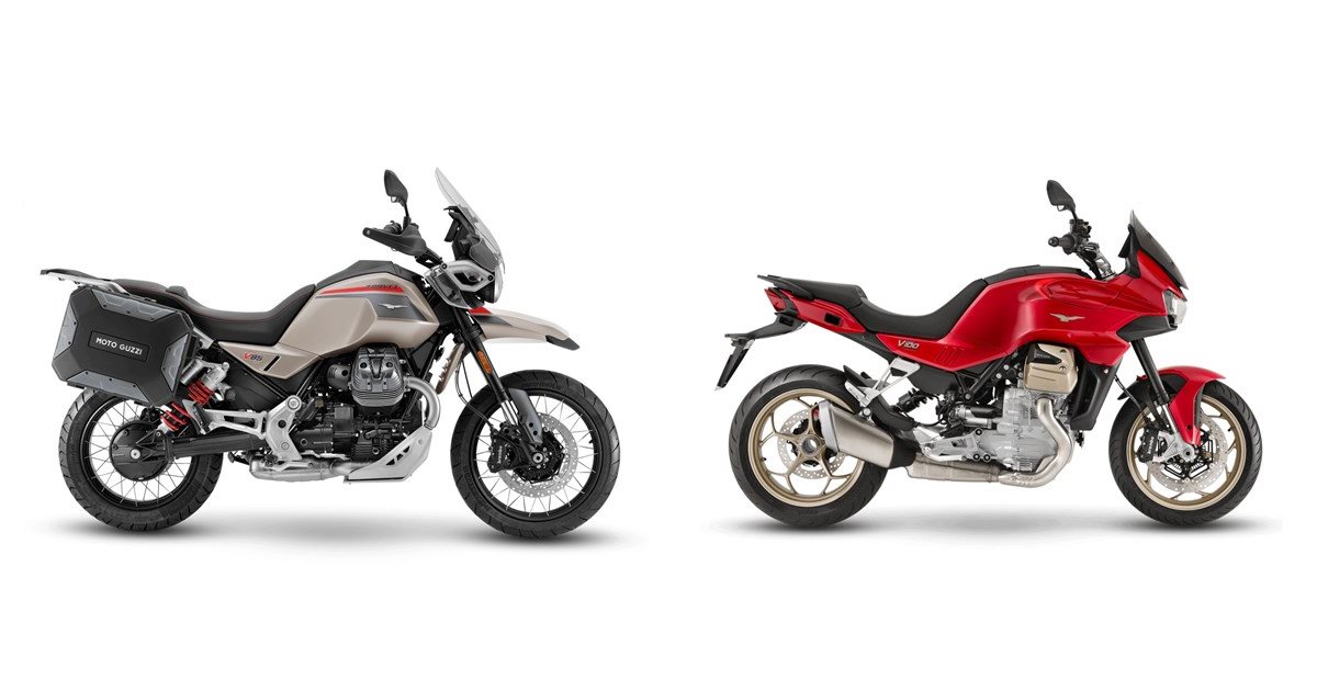 Motorrad Vergleich Moto Guzzi V85 TT Travel 2025 vs. Moto Guzzi V100 ...