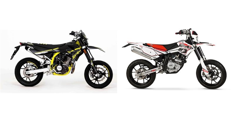 Motorrad Vergleich SWM SM 125 R 2024 vs. Beta RR Motard 125 4T LC 2015