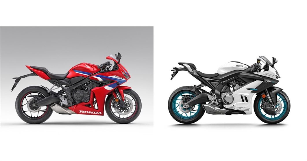 Motorrad Vergleich Honda CBR650R 2025 vs. CFMOTO 675SR-R 2025