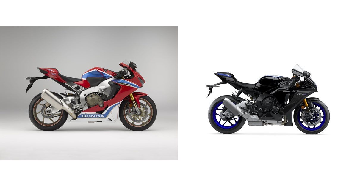 Honda CBR1000RR Fireblade SP-2 2018 vs Yamaha R1M 2021