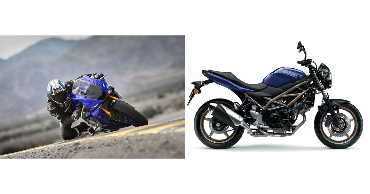 Yamaha YZF-R6 2019 vs Suzuki SV 650 2025