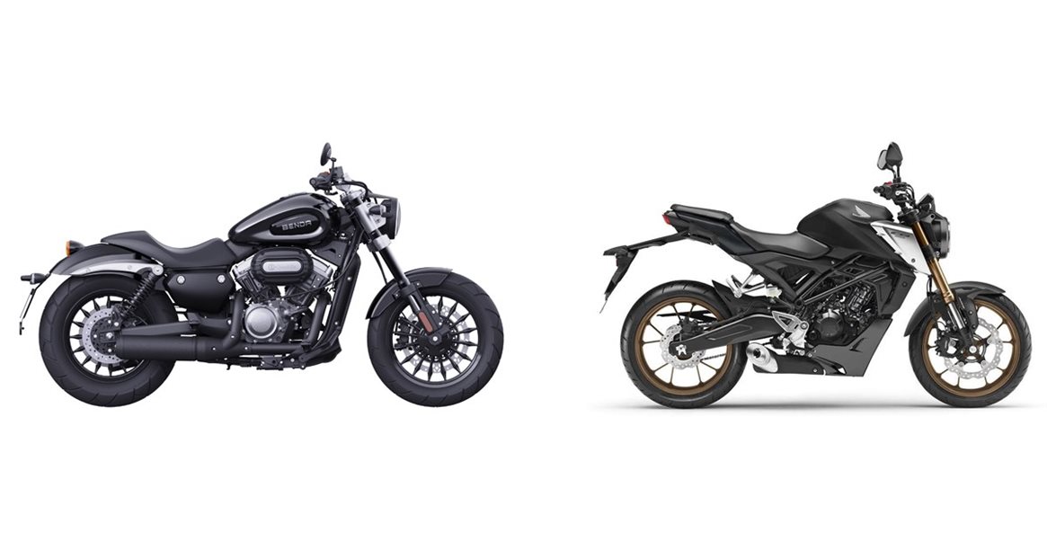 Motorrad Vergleich Benda Chinchilla 125 2025 vs. Honda CB125R 2024
