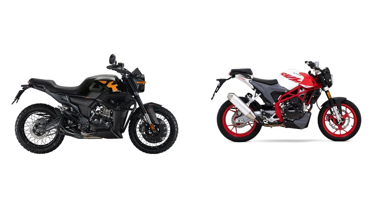 Motorrad Vergleich Zontes 125 GK 2023 vs. SWM Varez 125 2024