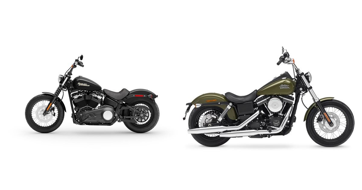 Harley-Davidson Softail Street Bob FXBB 2019 vs Harley-Davidson Dyna Street Bob FXDB 2017
