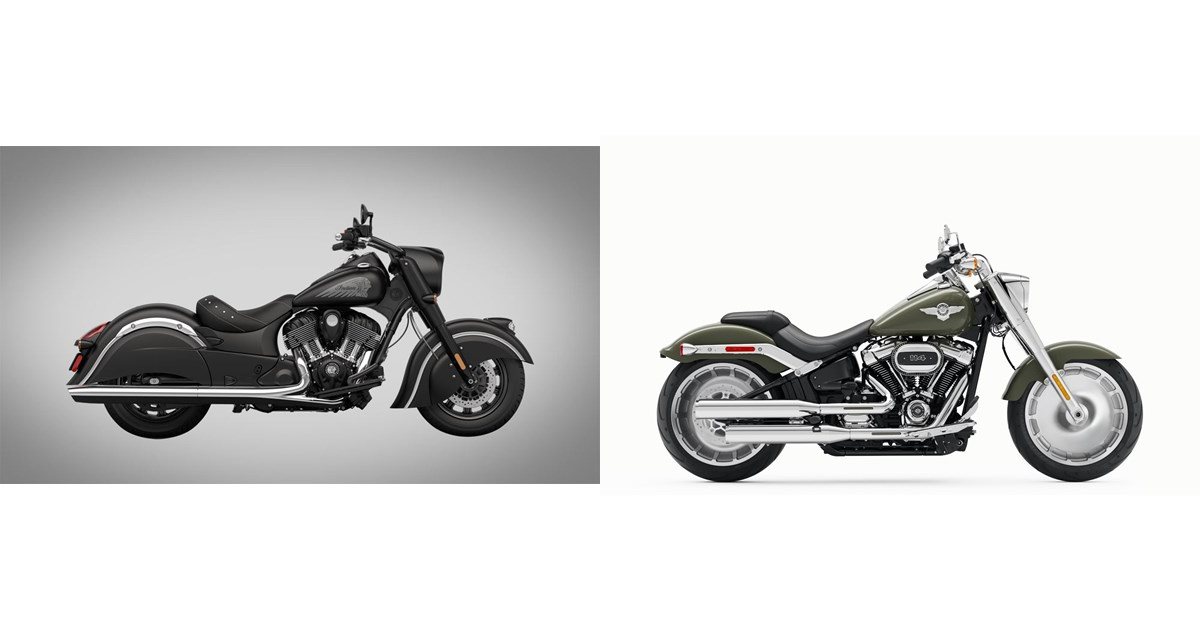 Motorrad Vergleich Indian Chief Dark Horse 2015 vs. Harley-Davidson ...