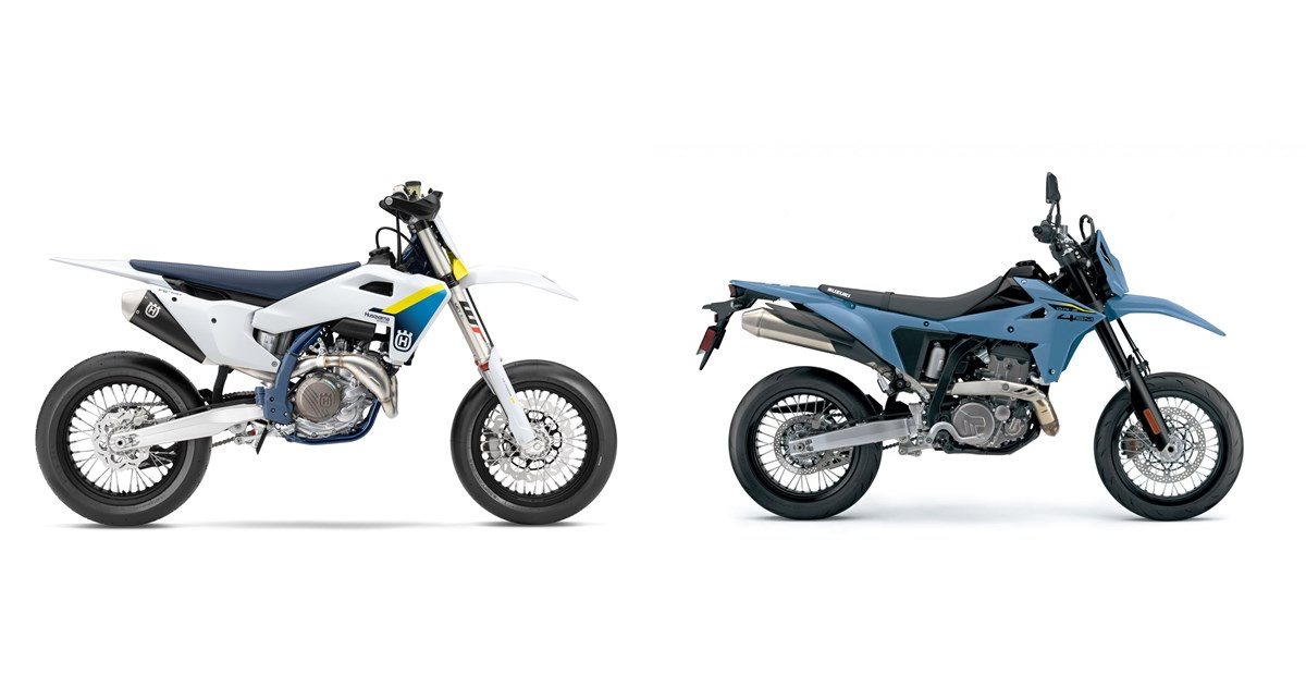 Motorrad Vergleich Husqvarna FS 450 2025 vs. Suzuki DR-Z4SM 2025
