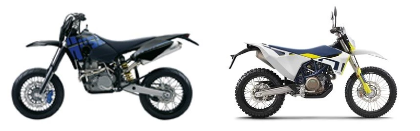 Motorrad Vergleich Husaberg FE 650 E 2007 vs. Husqvarna 701 Enduro 2022
