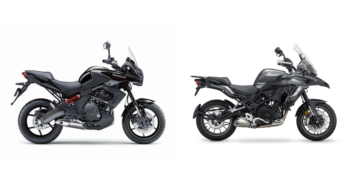 Motorrad Vergleich Kawasaki Versys 650 2014 vs. Benelli TRK 502 2022