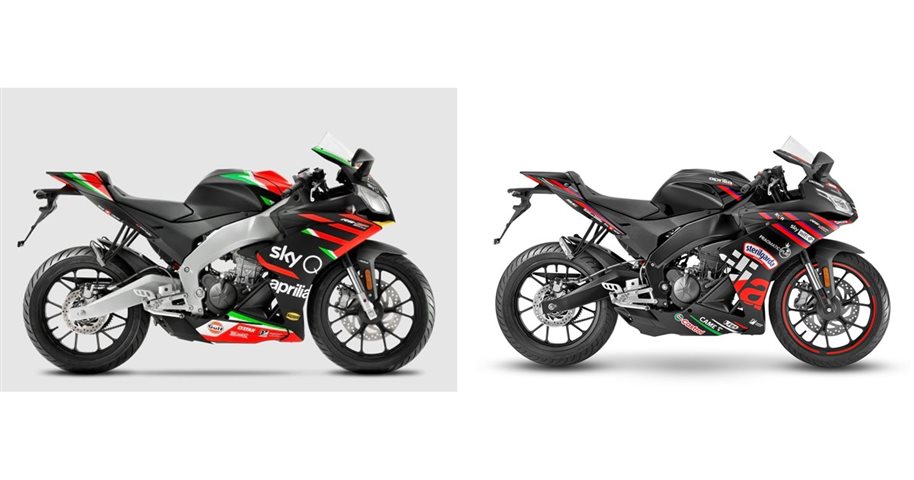Motorrad Vergleich Aprilia RS 125 Replica 2022 vs. Aprilia RS 125 GP ...