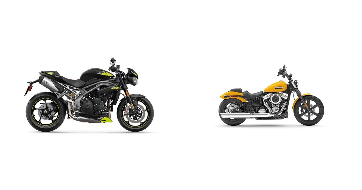 Triumph Speed Triple RS 2018 vs Harley-Davidson Street Bob 117 2025