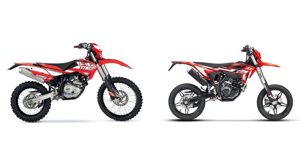 Motorrad Vergleich Beta RR Enduro 4T 125 LC 2017 vs. Beta RR Motard 125 T 2025