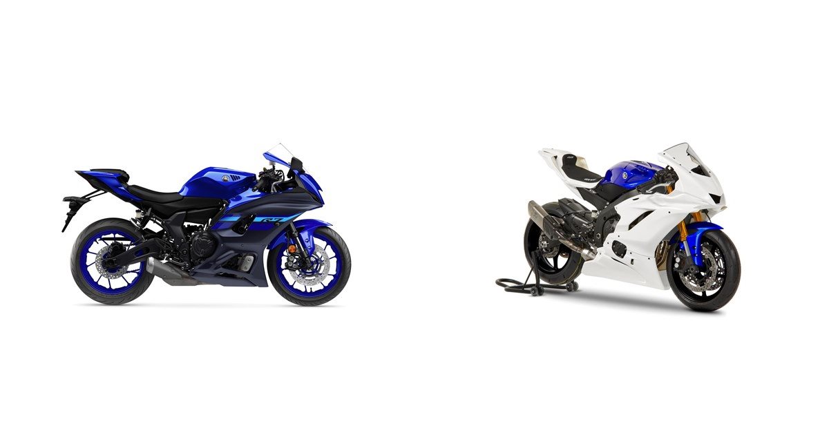 Motorrad Vergleich Yamaha R7 2025 vs. Yamaha R6 GYTR 2024