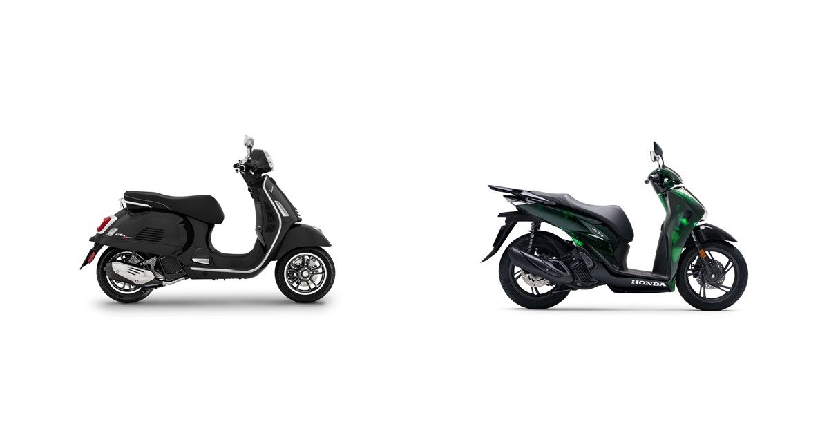 Confronto tra moto Vespa GTS 125 Super 2025 VS. Honda SH125i 2025