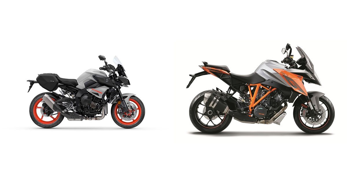 Motorrad Vergleich Yamaha MT-10 Tourer Edition 2021 vs. KTM 1290 Super ...