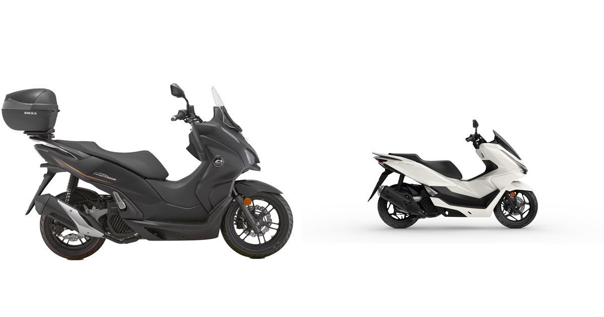 Motorrad Vergleich QJ Motor MTX 125 2025 vs. Honda PCX125 2025