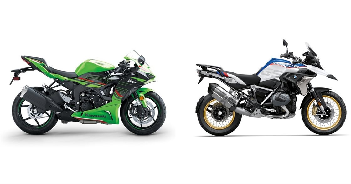 Kawasaki Ninja ZX-6R 2024 vs BMW R 1250 GS 2019