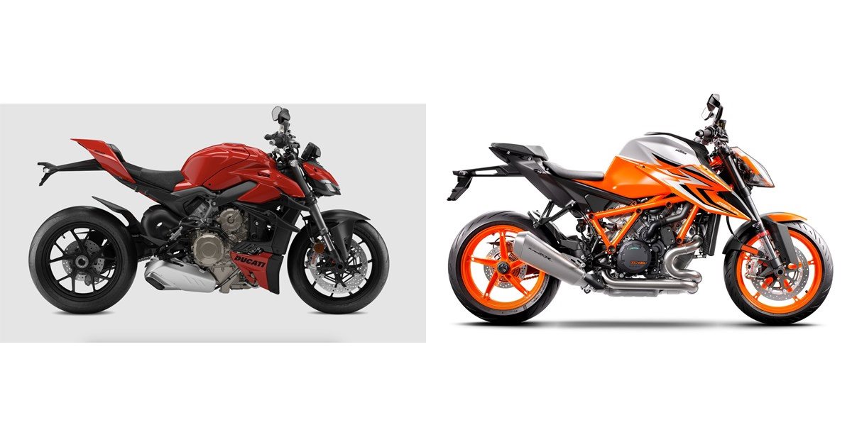 Ducati Streetfighter V4 2024 vs KTM 1290 Super Duke R 2022