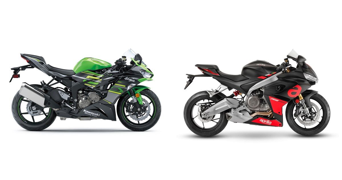 Motorrad Vergleich Kawasaki Ninja ZX-6R 2019 vs. Aprilia RS 660 2024